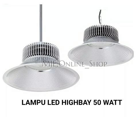 Jual LAMPU HIGHBAY LED 50 WATT LAMPU GANTUNG INDUSTRI GUDANG PABRIK