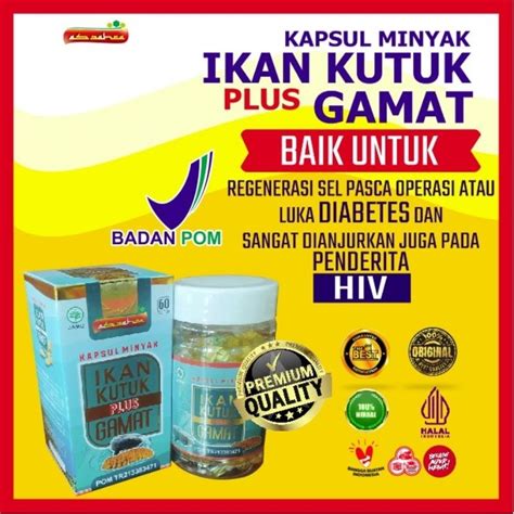 Jual Kapsul Minyak Ikan Kutuk Plus Gamat As Zahra Kapsul Ekstrak Ikan