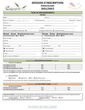 Remplissable En Ligne FICHE DE RENSEIGNEMENTS Dossier De Candidature