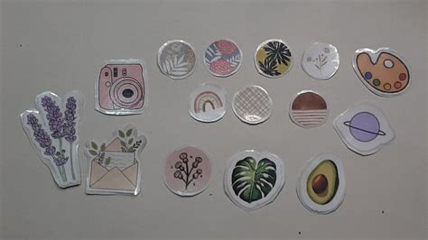 Cómo hacer stickers caseros fáciles YouTube