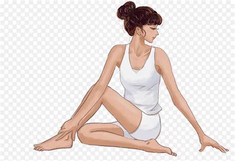 手绘人物插图瑜伽运动健身的女孩PNG图片素材下载 图片编号ynvbxbaj 免抠素材网