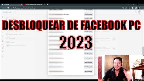 Cómo Desbloquear a alguien de Facebook en Computadora 2023 YouTube