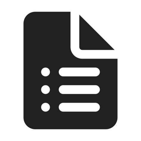 Icono Documento Vi Eta Lista Llena Interfaz De Usuario Y Gestos