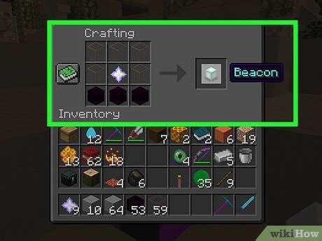 How To Craft A Beacon And Beacon Tower In Minecraft Minecraft