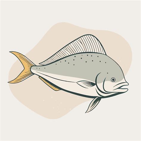 A Mahi Mahi Fish Vector Illustration Premium AI Generated Vector