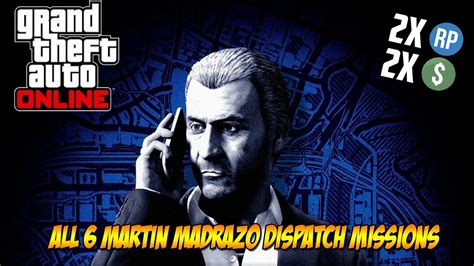 All Martin Madrazo Dispatch Missions Gta Online Youtube