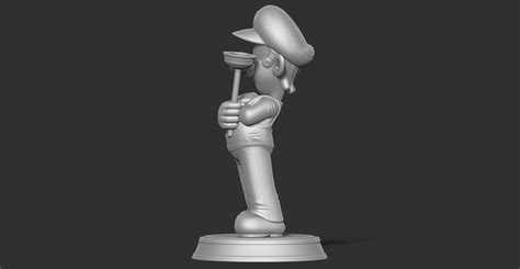 Luigi The Super Mario Bros 3D Model 3D Printable CGTrader