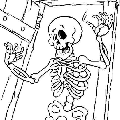 Coloriage de squelette pour halloween Coloriages d Halloween à imprimer