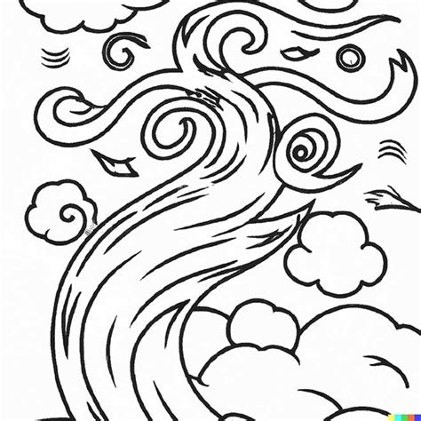 Desenhos De Vento Para Imprimir E Colorir Pintar
