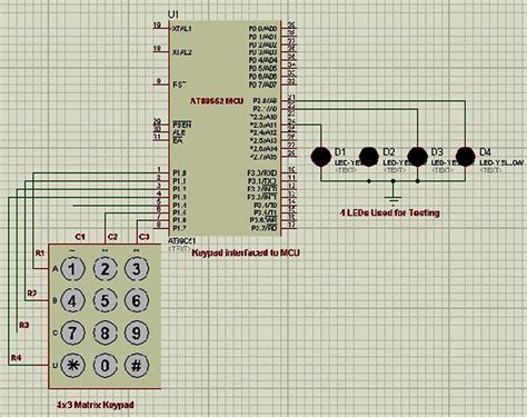 Matrix Keypad Embedded C Driver For A Microcontroller