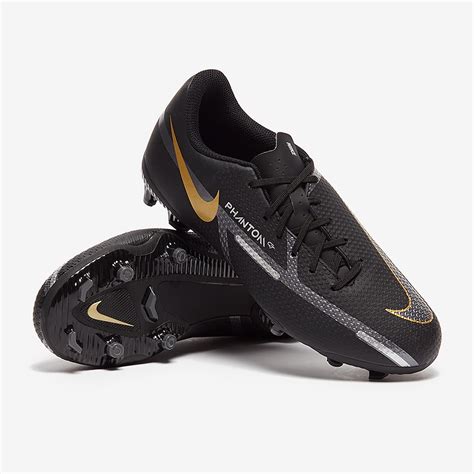 Nike Phantom GT II Academy FG MG para niños Negro Gris Metálico