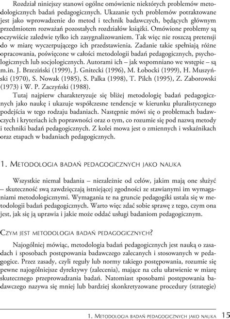Mieczysław Łobocki Metody i techniki badań pedagogicznych PDF