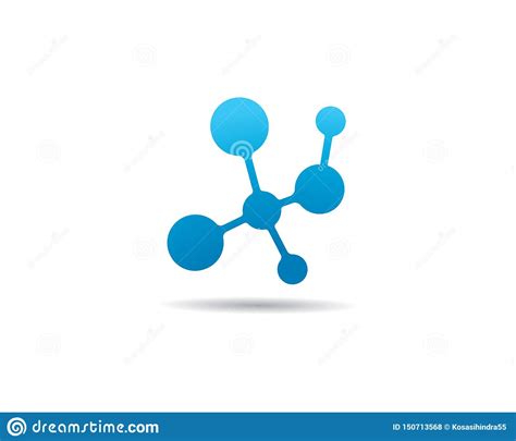 Ejemplo Del Icono Del Vector Del Logotipo De La Mol cula Ilustración