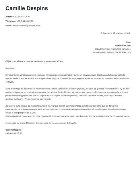 Comment rédiger une lettre de motivation spontanée percutante General