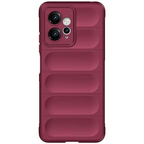 Funda de silicona Xiaomi Redmi Note 12 4G Wave Borgoña
