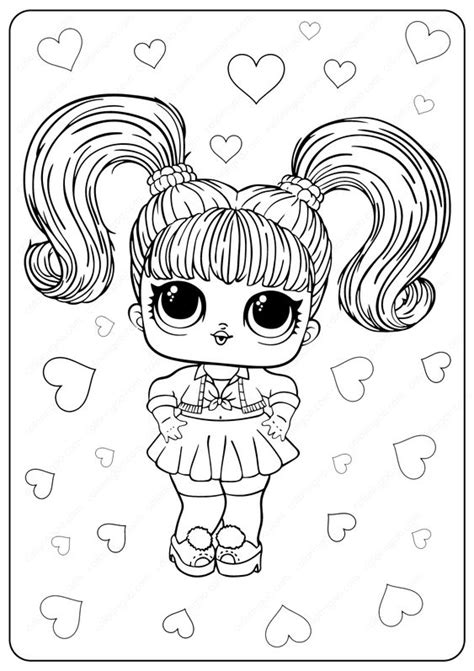 39 Coloriage poupée lol à imprimer ou à dessiner