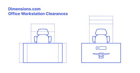 Office Workstation Clearances Dimensions Drawings Dimensions