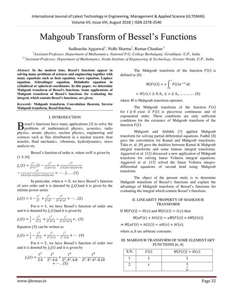 pdf mahgoub transform of bessel s functions