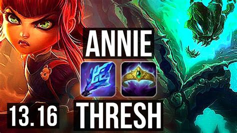 ANNIE Draven Vs THRESH Caitlyn SUP 1600 Games 2 4 21 800K