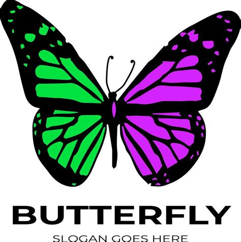 Butterfly Logo Design Free Template 14723148 Vector Art At Vecteezy