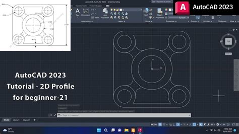 AutoCAD 2023 Tutorial 2D Profile For Beginner EP 21 Autocad YouTube