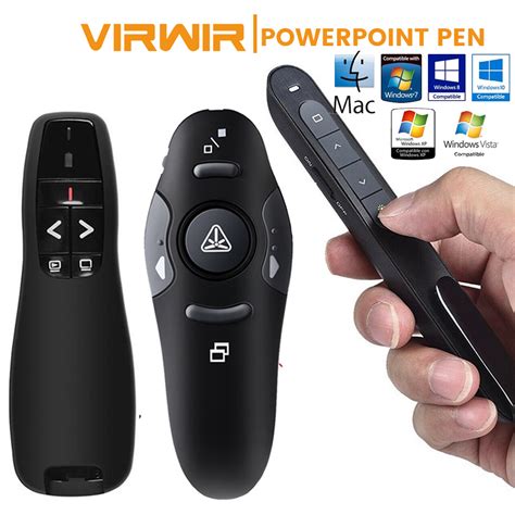 RLP301 R400 DK02 USB Inalámbrico Powerpoint Presentador Puntero Láser