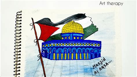 Masjid Al Aqsa Drawing Art Masjidalaqsa Viral Viralvideo