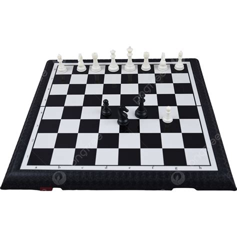 Chess Board Chess Pieces Black And White International Chess Piece