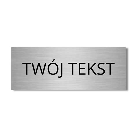 Tabliczka z Własnym Napisem Niska cena na Allegro pl