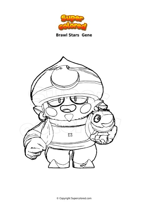 Dibujo Para Colorear Brawl Stars Squeak Supercolored