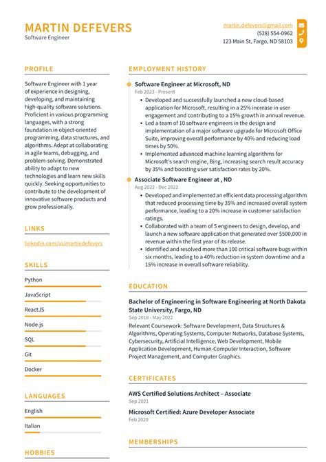 top 16 software engineer resume objective examples