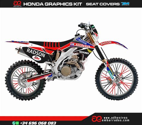 Adhesivos Honda CRF X 450 RADSON Adhesivosembarrados