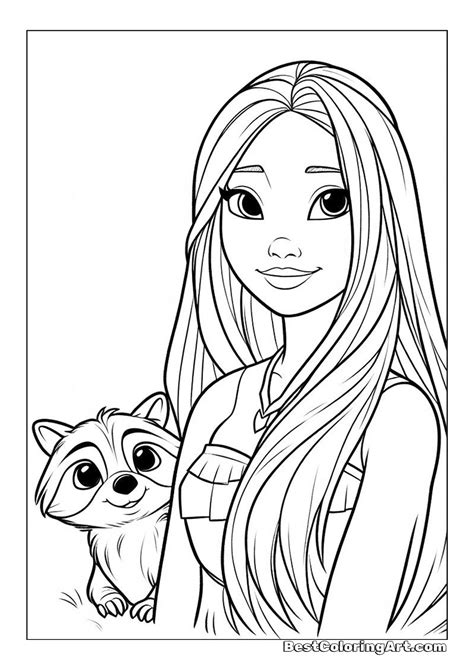 Pocahontas And John Smith Coloring Page BestColoringArt