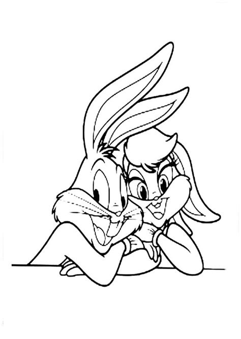 Desenho De Pernalonga E Lola Bunny Para Colorir Tudodesenhos