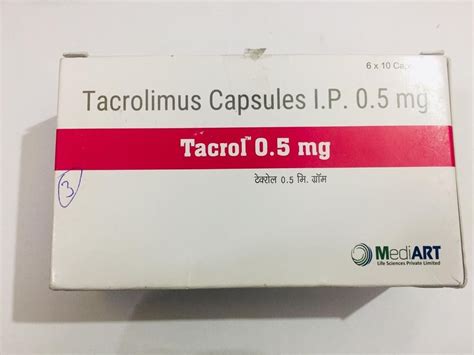 Mediart Tacrolimus Capsules Mg Prescription At Rs Stripe In