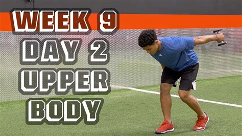 Offseason Football Workout Program Upper Body Week 9 Day 2 YouTube