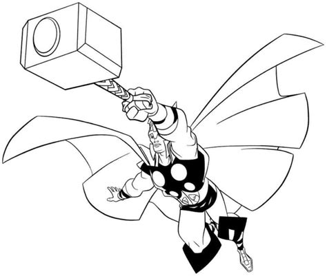 Disegni Di Thor Da Colorare 110 Immagini Per La Stampa Gratuita