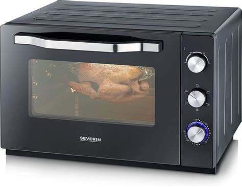 ICQN 42 Liter Minibackofen Mit Kochplatten 3800 W Umluft Pizza Ofen
