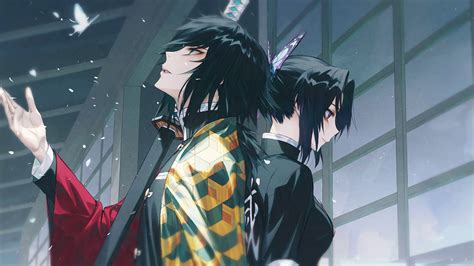 Giyu Tomioka And Shinobu Kocho Kimetsu No Yaiba Fan Art