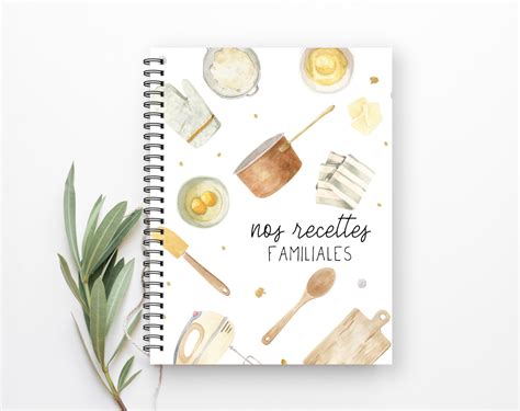 Livre De Recettes Personnalisé Livre De Recettes De Famille Etsy