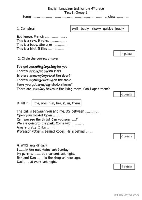 Level Test General Grammar Practice Fran Ais Fle Fiches Pedagogiques