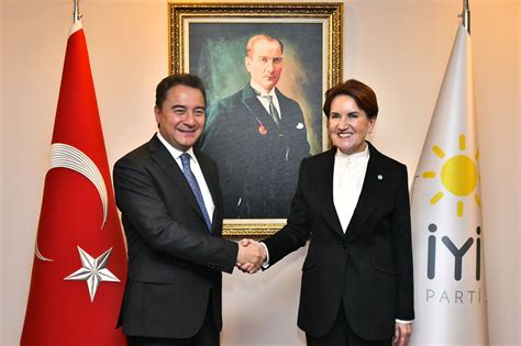 İYİ Parti Lideri Meral Akşener DEVA Partisi Genel Başkanı Ali Babacan