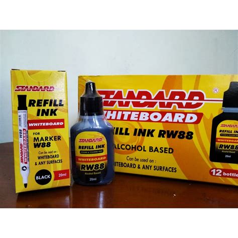 Jual Standard Isi Tinta Spidol Whiteboard Rw Refill Ink Ml Murah