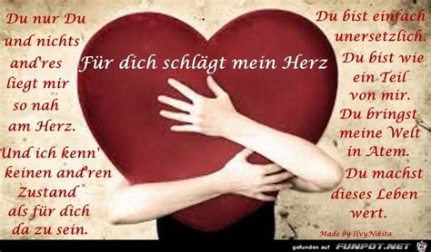 Fuer Dich Schlaegt Mein Herz Liebe Spruch Wahre Liebe Romantische Liebe