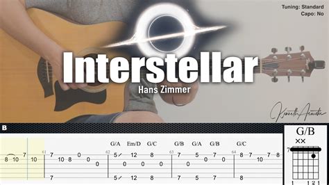 Interstellar Hans Zimmer Fingerstyle Guitar Tab Chords Lyrics