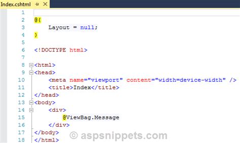 display pass string message from controller to view in aspnet mvc