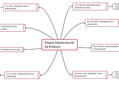 Etapas Biopsicosocial De Erickson Mind Map