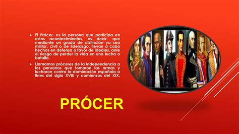 Próceres y precursores de la Independencia del Perú PPT Descarga