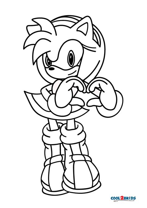 Kolorowanki Amy Rose Darmowe Do Druku