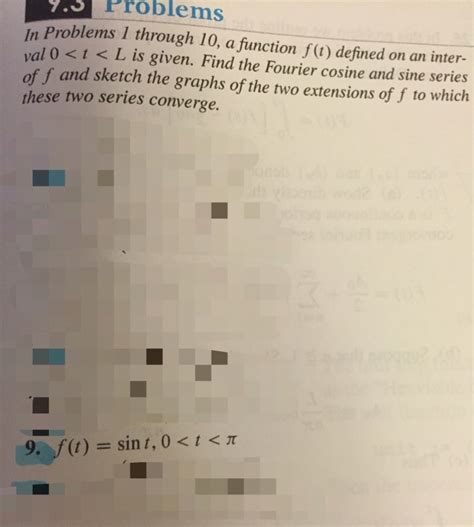solved in problems 1 through 10 a function f t defined on